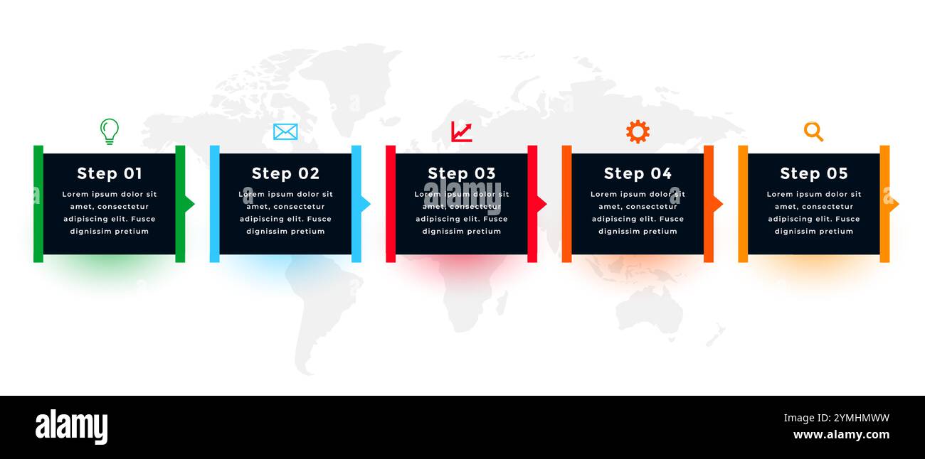 eye catching infographic timeline chart layout for marketing campaigns ...