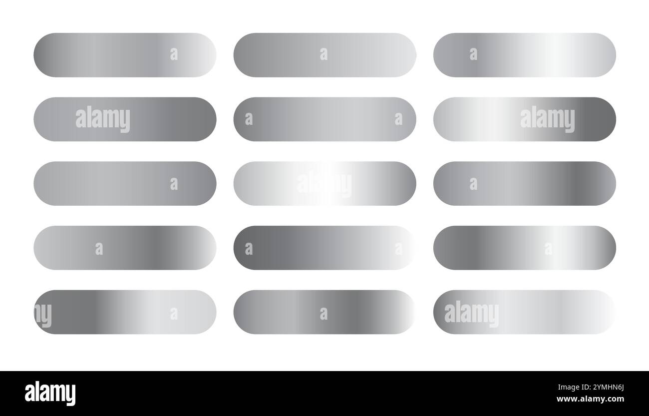 metallic silver or platinum gradient palette banner in collection ...