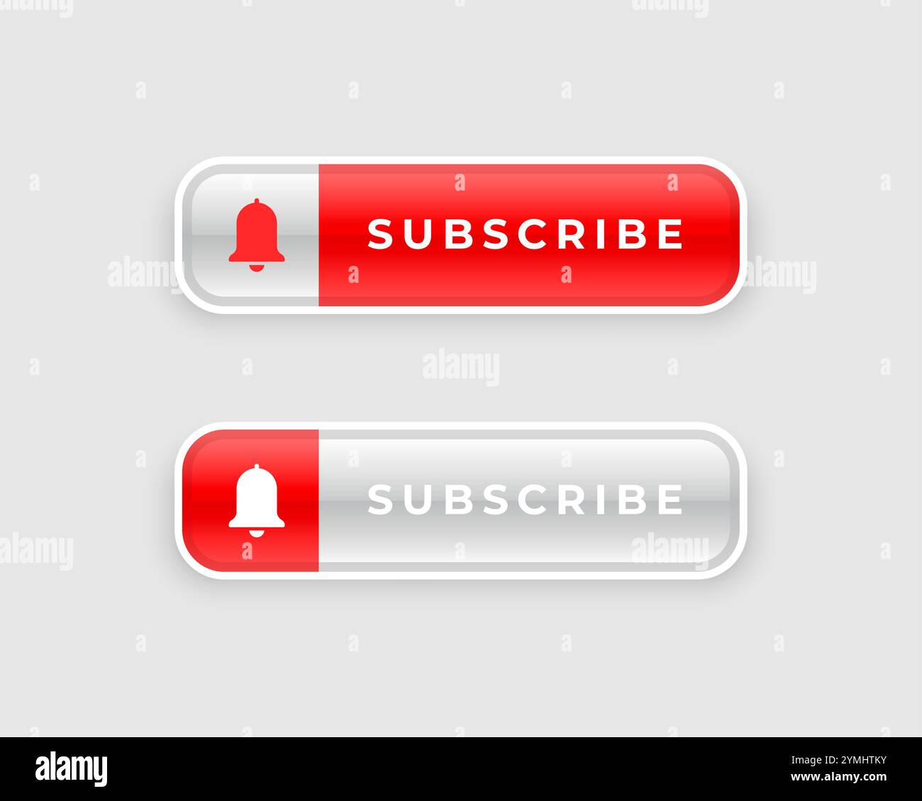 set of subscription bell icon for online members vector Stock Vector ...