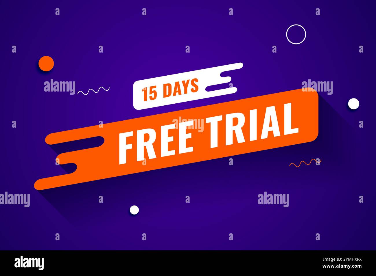 15 days free trial offer background in modern style vector Stock Vector Image & Art - Alamy
