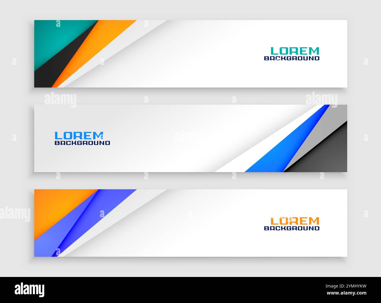 geometric style corporate web header layout for modern websites ...