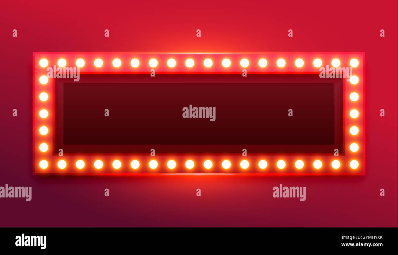Empty marquee Stock Vector Images - Alamy