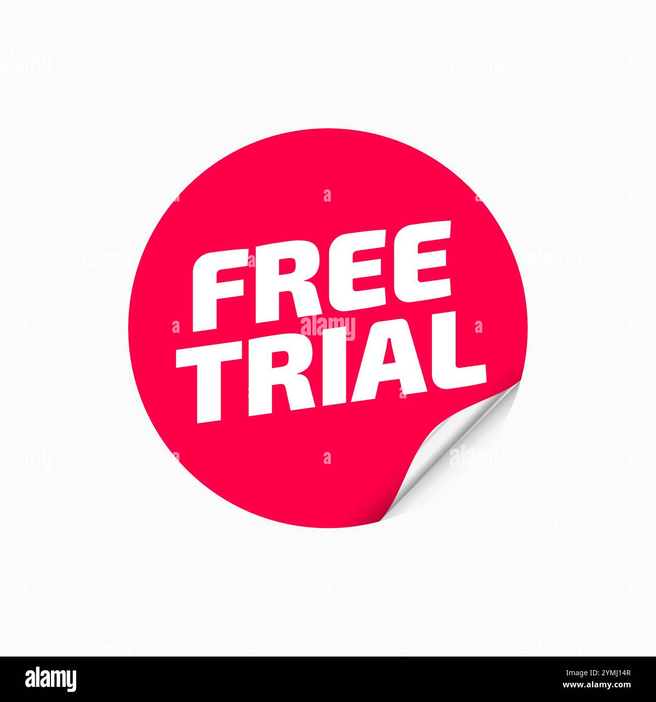 free trial access sticker background for business promotion vector ...