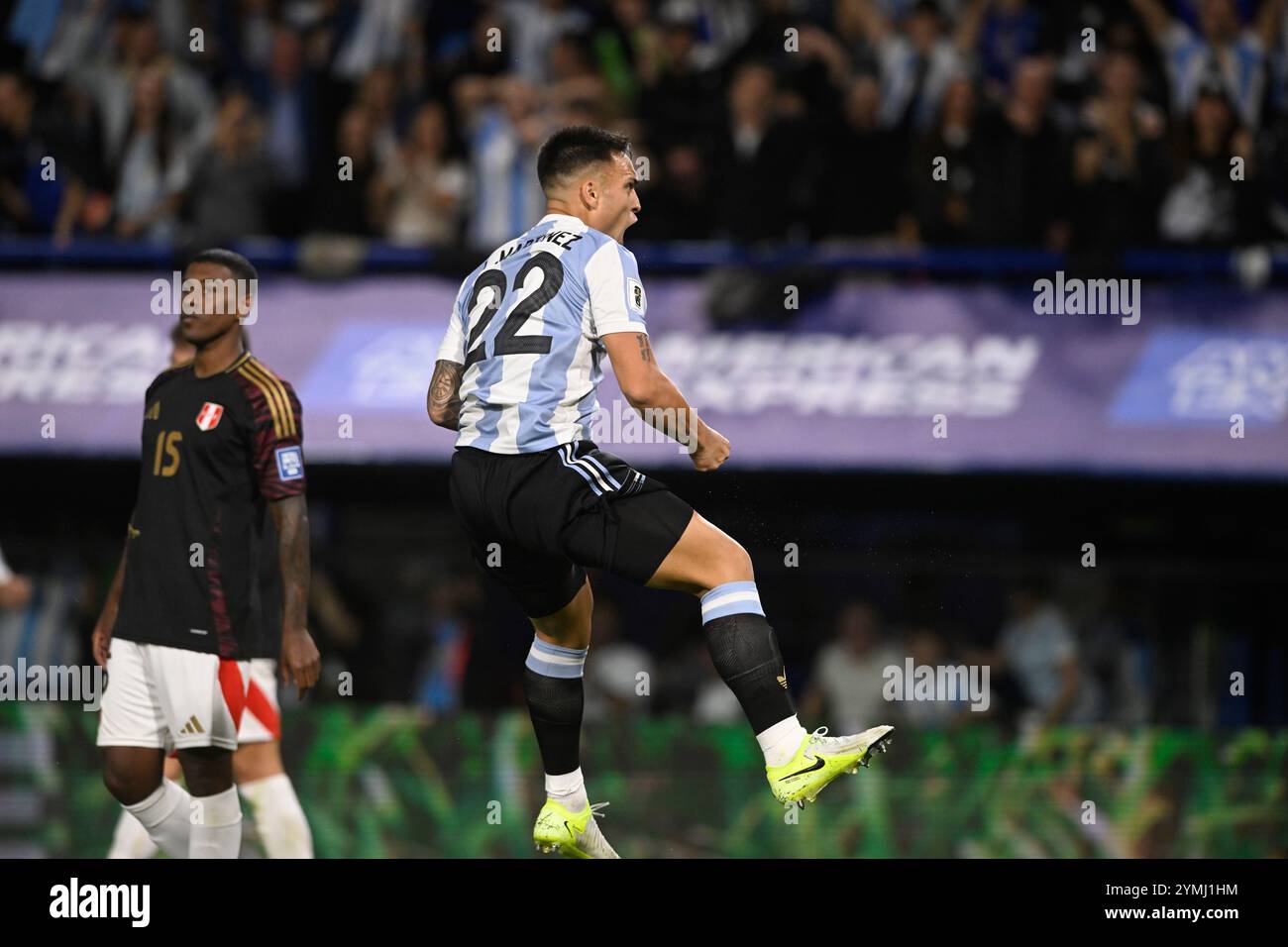 BUENOS AIRES, ARGENTINA - NOVEMBER 19: Lautaro Martinez celebrates ...