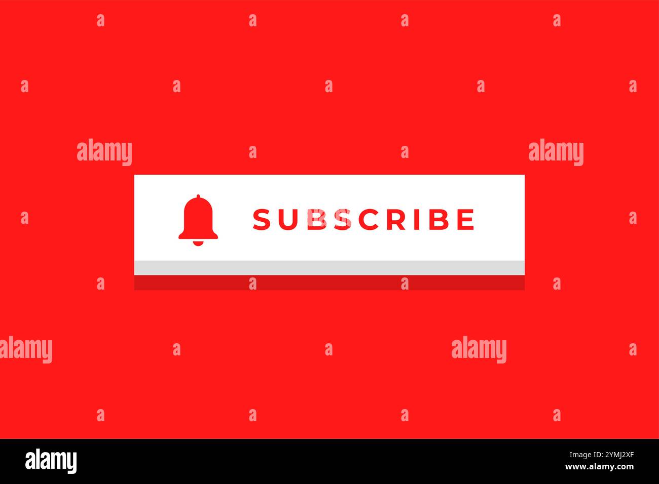 3d style web subscription button on red background design vector Stock Vector Image & Art - Alamy