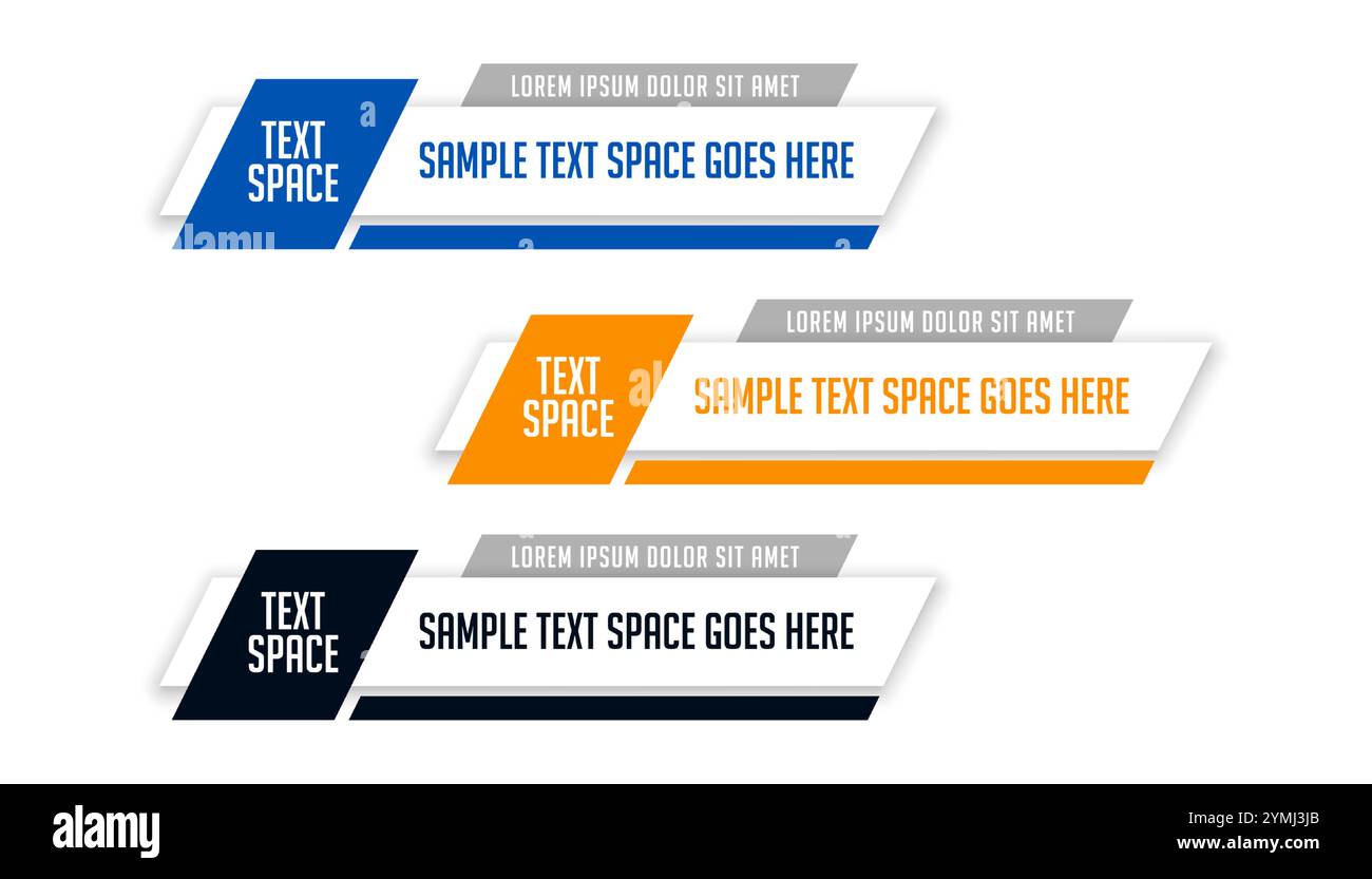 abstract lower third title bar banner for news screen vector Stock Vector Image & Art - Alamy