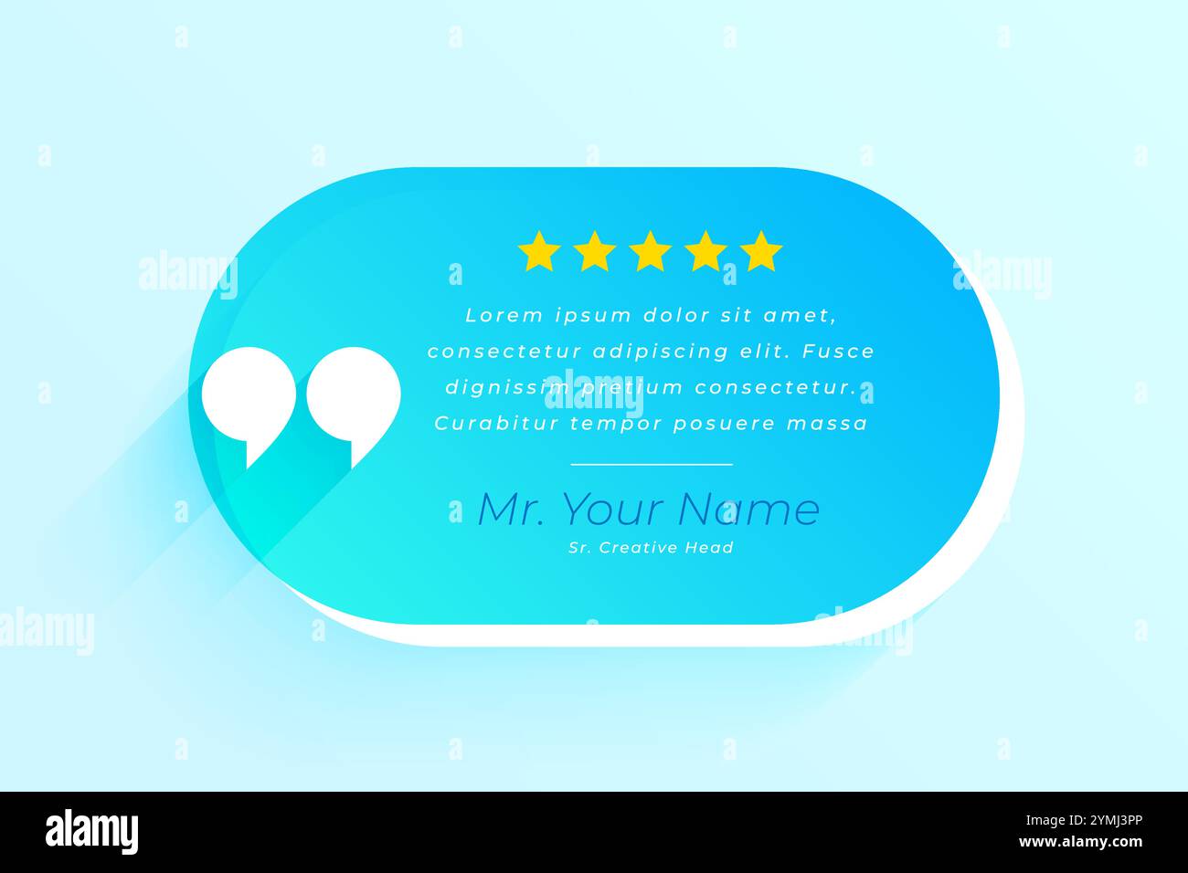 testimonial web quote frame background for motivational opinion vector ...