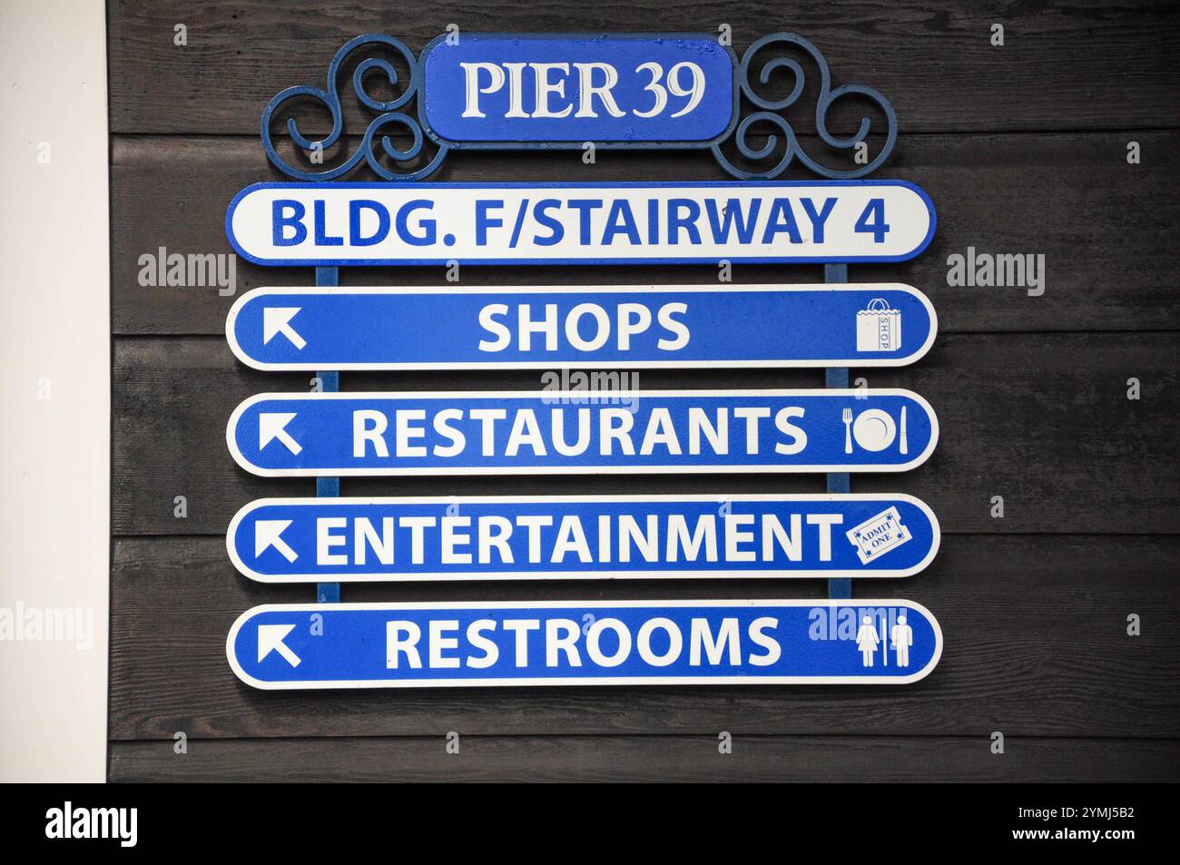 Pier 39 marker hi-res stock photography and images - Alamy