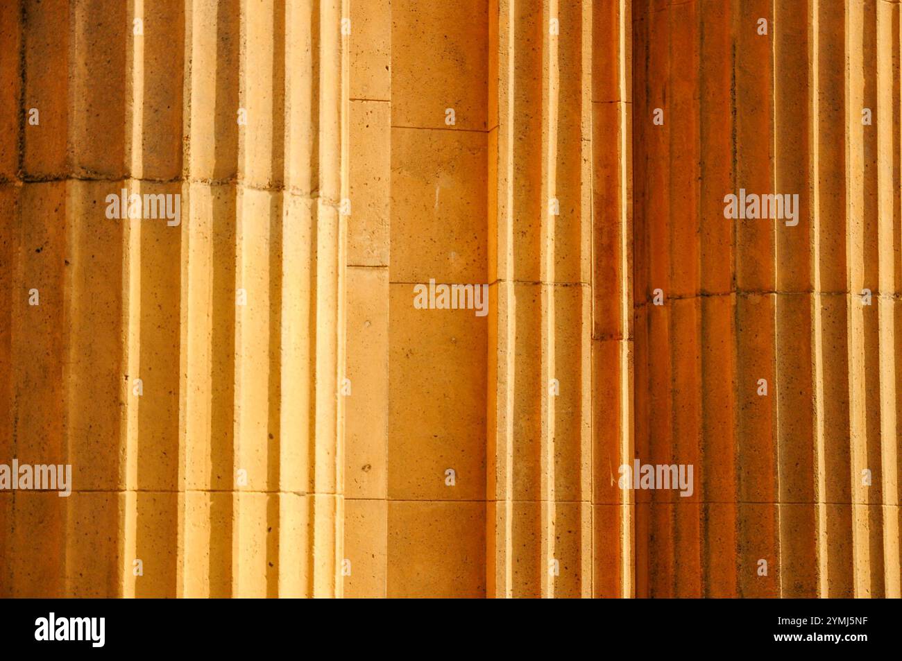 Ancient Stone Columns with Vertical Grooves and Timeless Elegance Stock ...