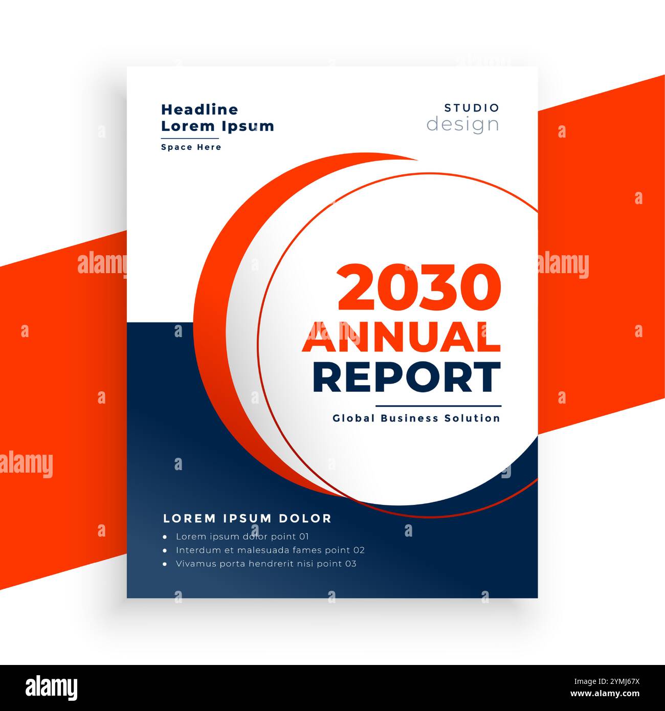 modern annual report concept template for magazine publication vector ...
