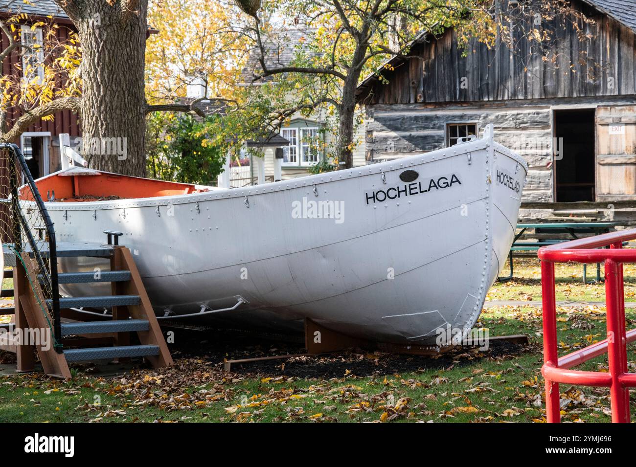Hochelaga life saving boat at the historical marine museum on King ...