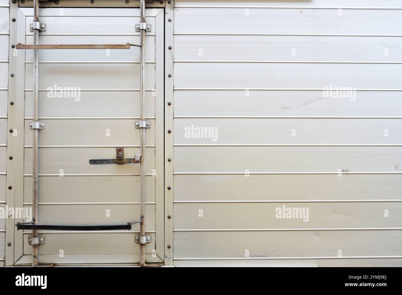 detailed box truck wall Stock Photo - Alamy
