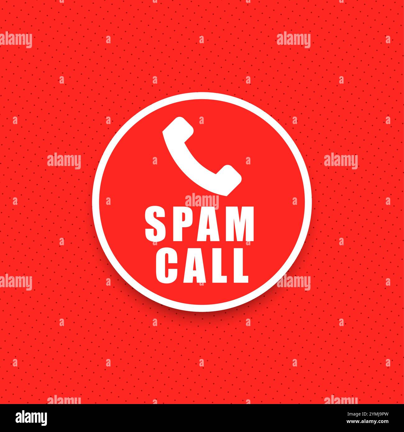 incoming scam phone call fraud warning red background vector Stock Vector Image & Art - Alamy