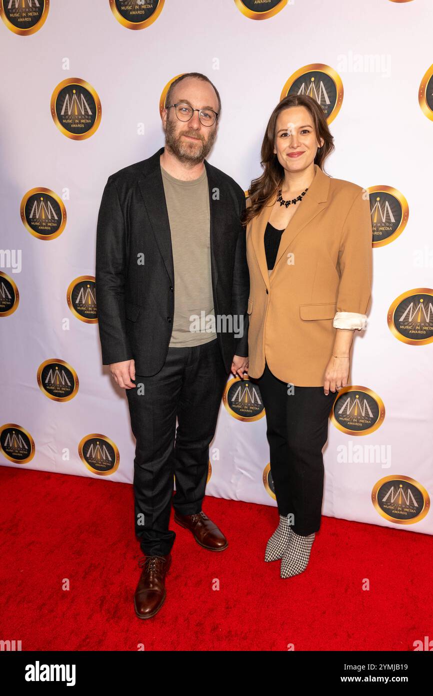 Los Angeles, USA. 20th Nov, 2024. Musicians Kevin Henthorn, Michelle ...