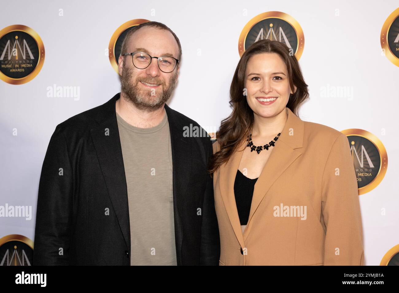 Los Angeles, USA. 20th Nov, 2024. Musicians Kevin Henthorn, Michelle ...