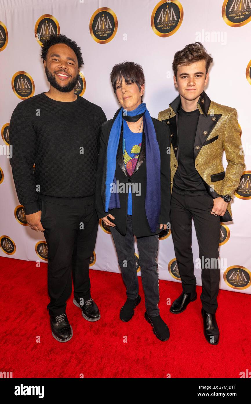 Los Angeles, USA. 20th Nov, 2024. Musicians Jordan DeTiege, Diane ...