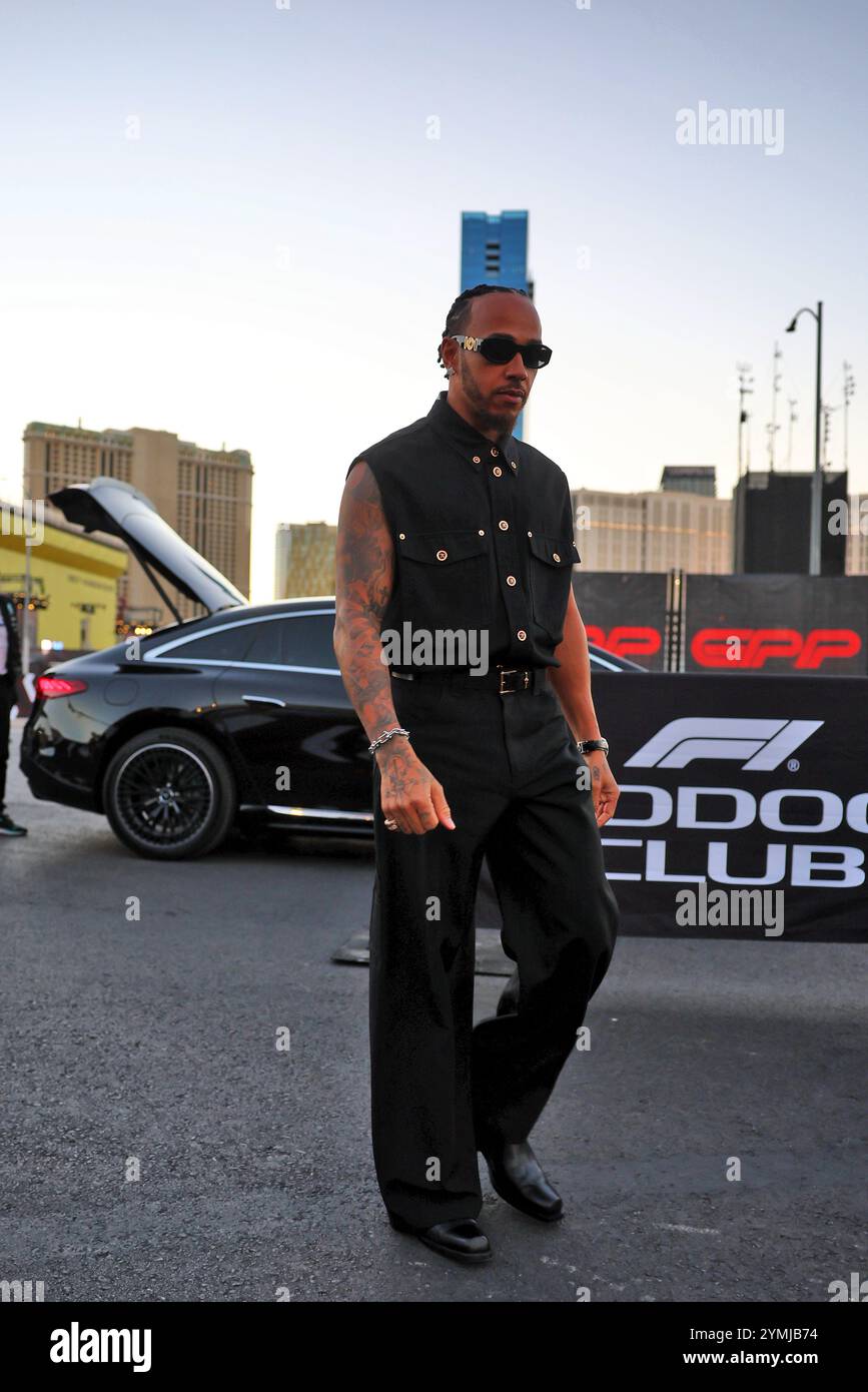 Las Vegas, USA. 21st Nov, 2024. Lewis Hamilton (GBR) Mercedes AMG F1 ...
