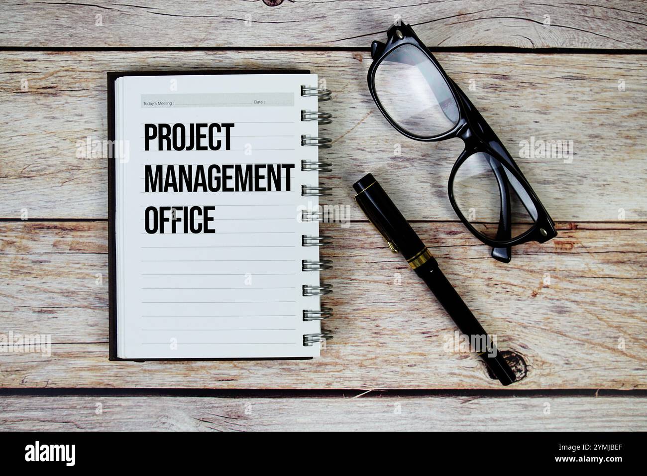 Project Management Office (PMO) text on notepad, Business and Financial ...