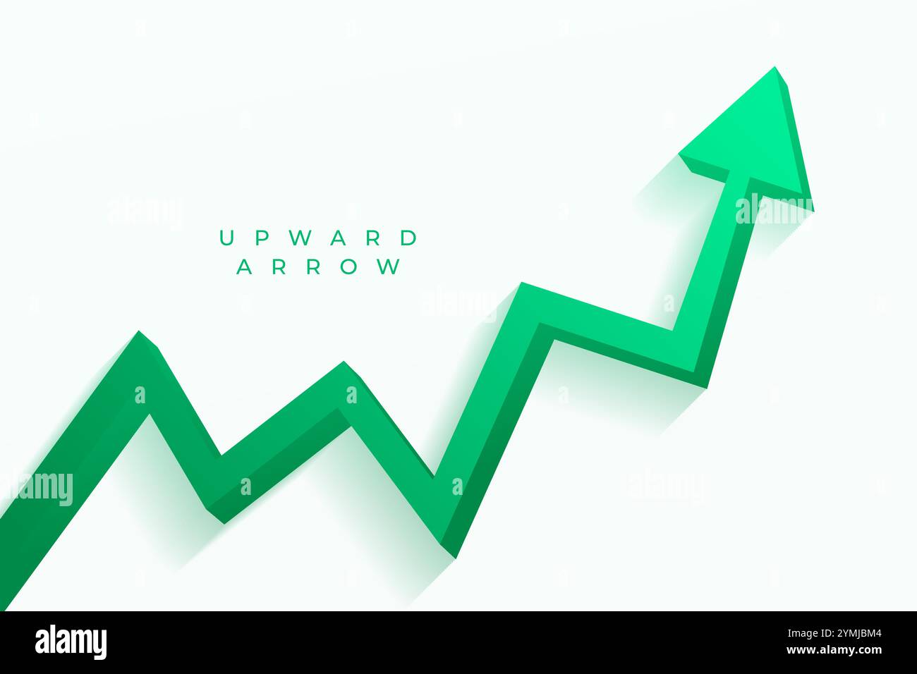 3d style corporate success growth arrow for target achievement vector ...