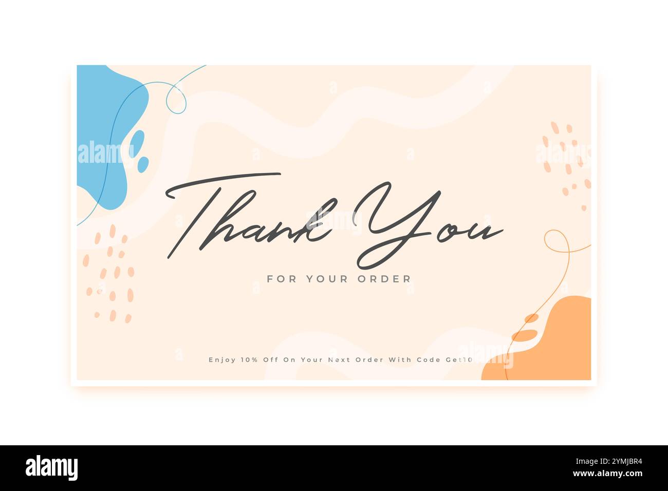 Thank business card template Cut Out Stock Images & Pictures - Alamy