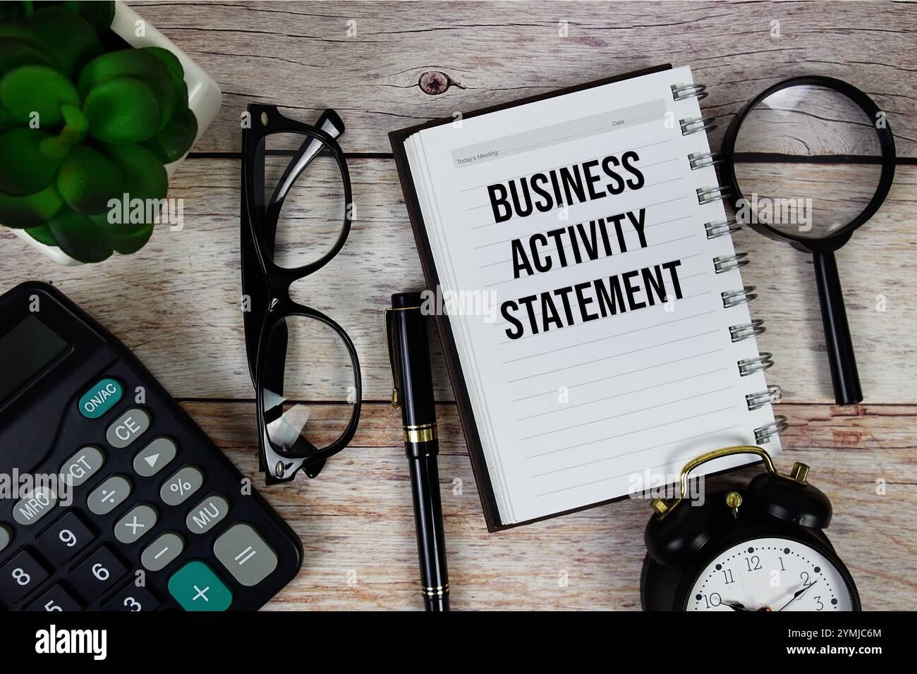 Business Activity Statement (BAS) text on notepad, Business and ...