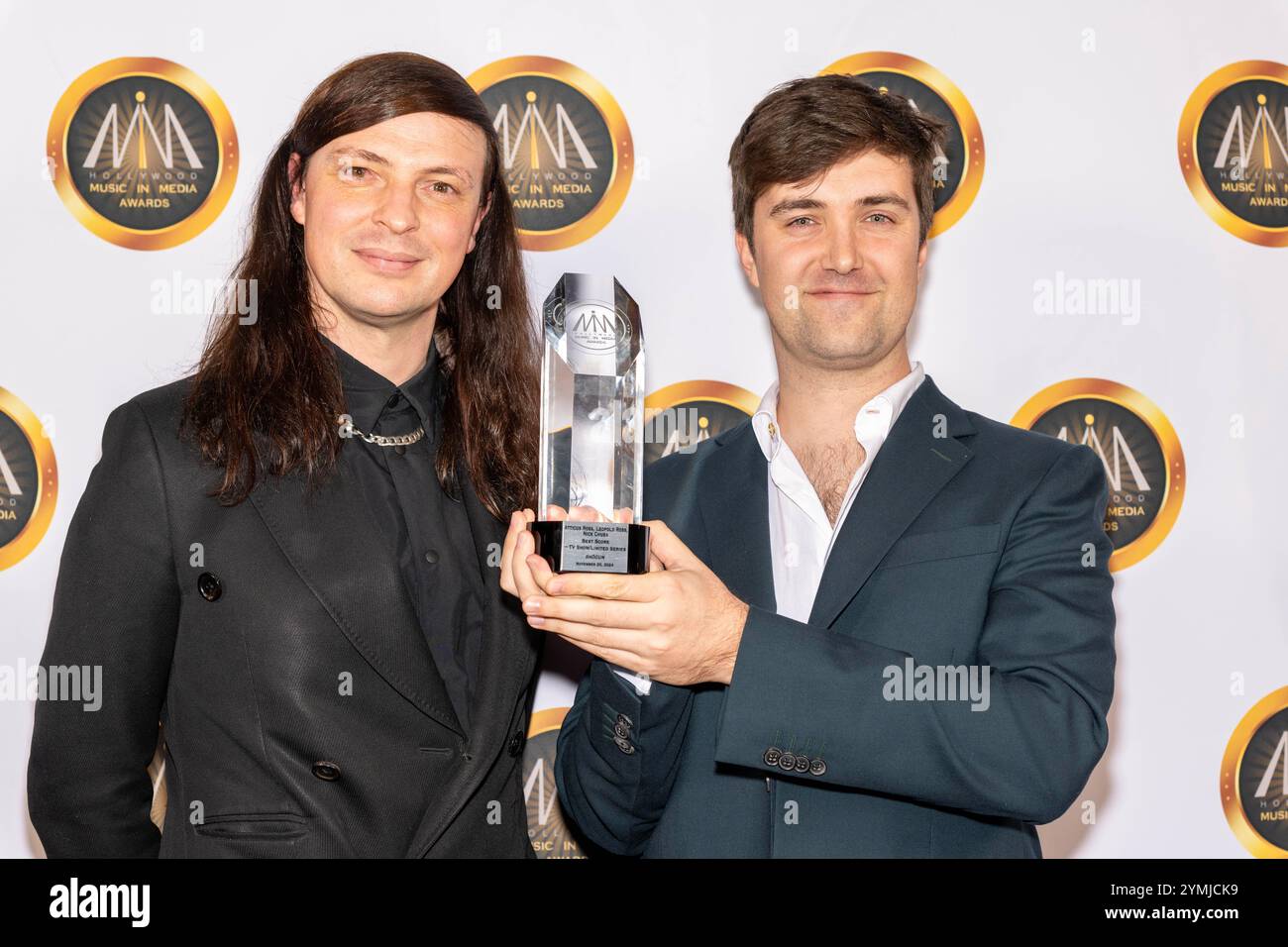 Los Angeles, USA. 20th Nov, 2024. Musicians Leopold Ross, Nick Chuba ...