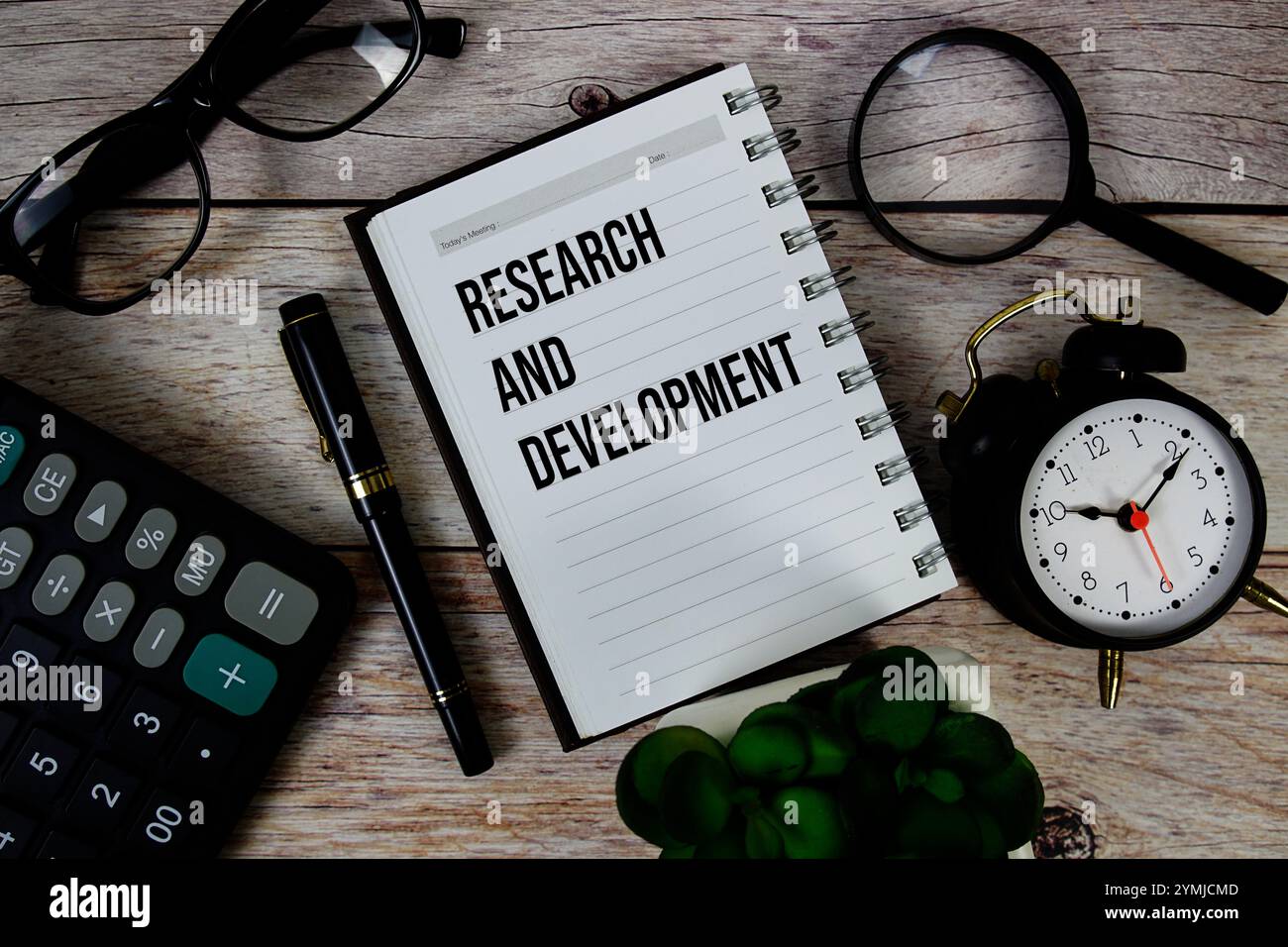 Research and Development (RAD) text on notepad, Business and Financial ...