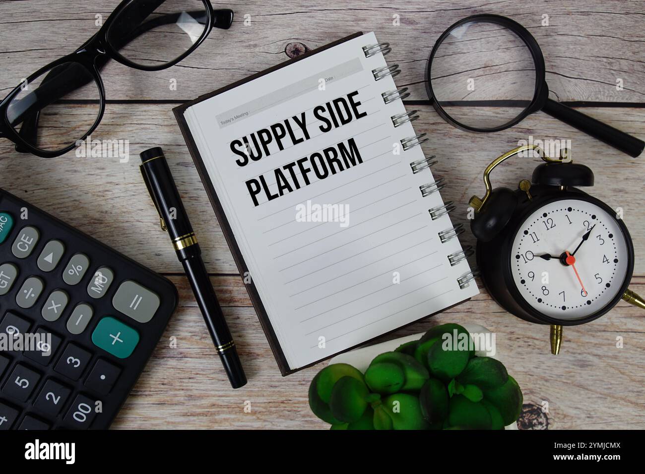 Supply Side Platform (SSP) text on notepad, Business and Financial ...