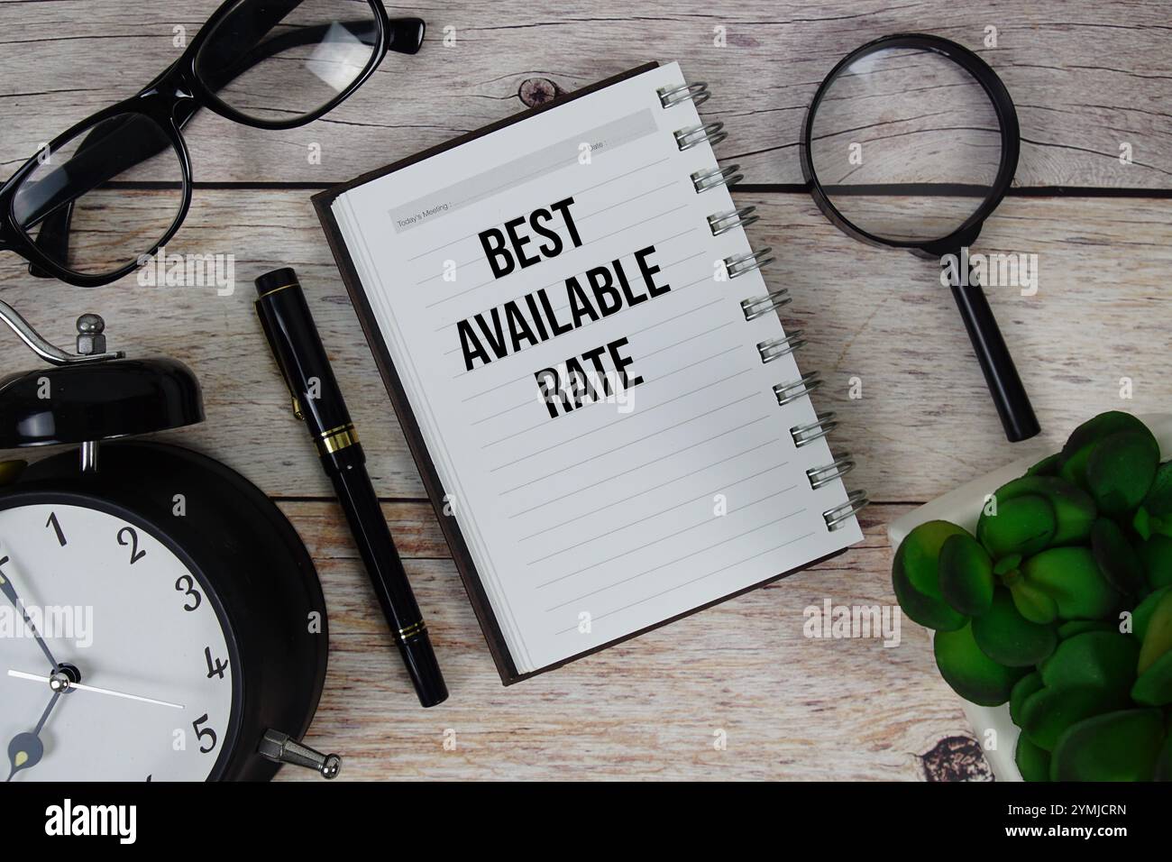 Best Available Rate (BAR) text on notepad, Business and Financial ...