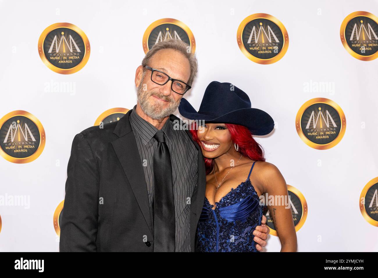 Los Angeles, USA. 20th Nov, 2024. HMMA Brent Harvey, Musician Reyna ...