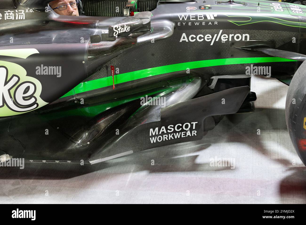 Stake F1 Team Kick Sauber C44, mechanical detail Floor fence, floor ...