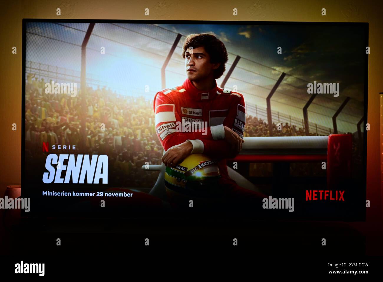 Skånes-Fagerhult, Skåne, Sweden. November 22 2024. Netflix. Senna Stock ...