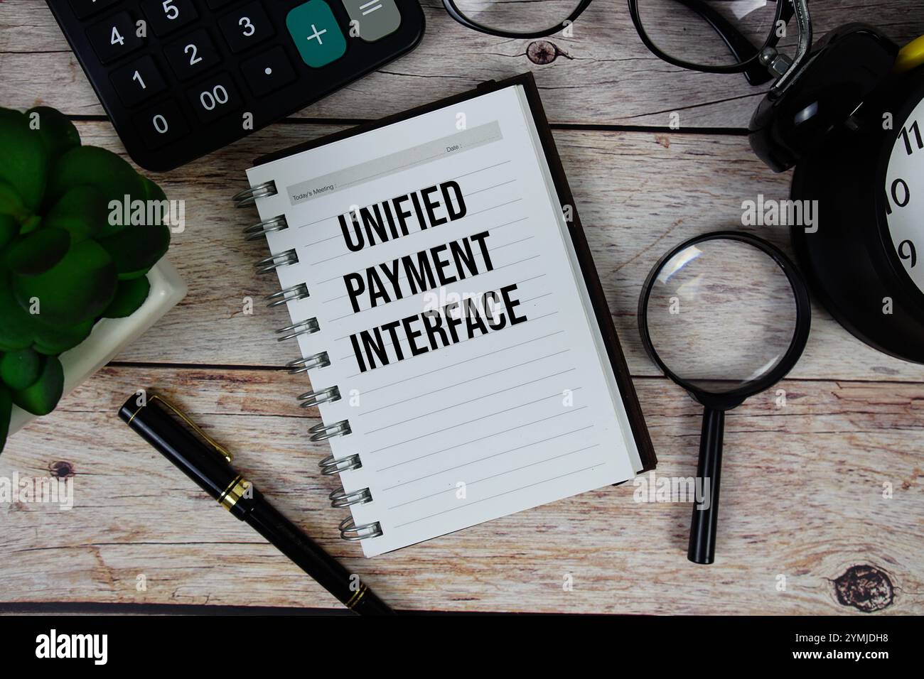 Unified Payment Interface (UPI) text on notepad, Business and Financial ...