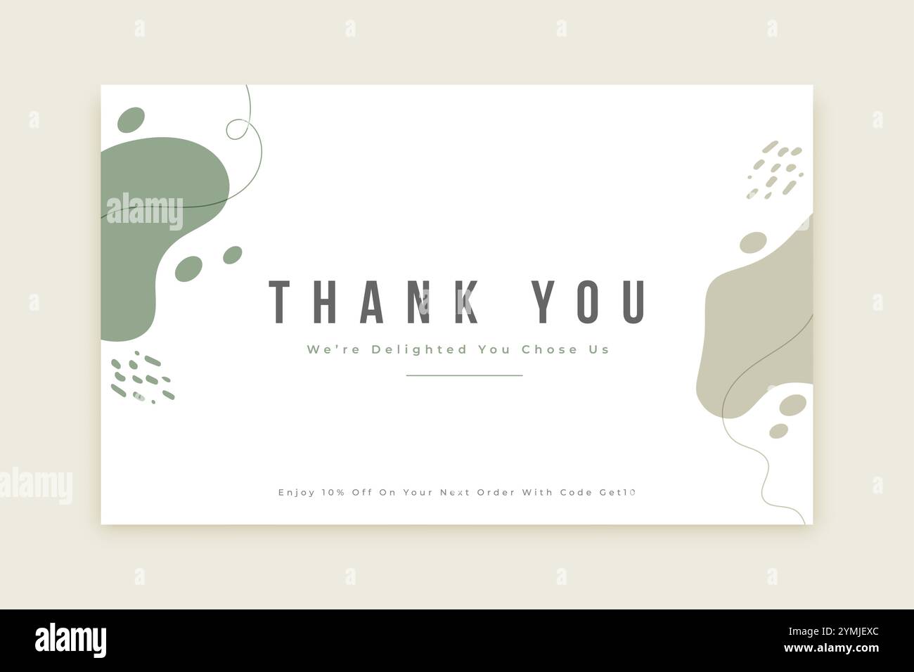 Thankyou note Stock Vector Images - Alamy