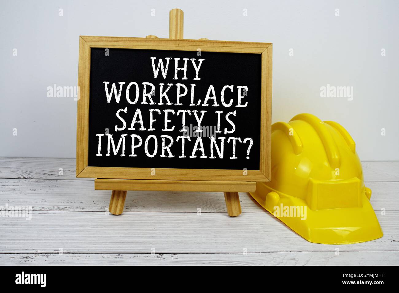 Why Workplace Safety Is Important? text on blackboard with safety ...