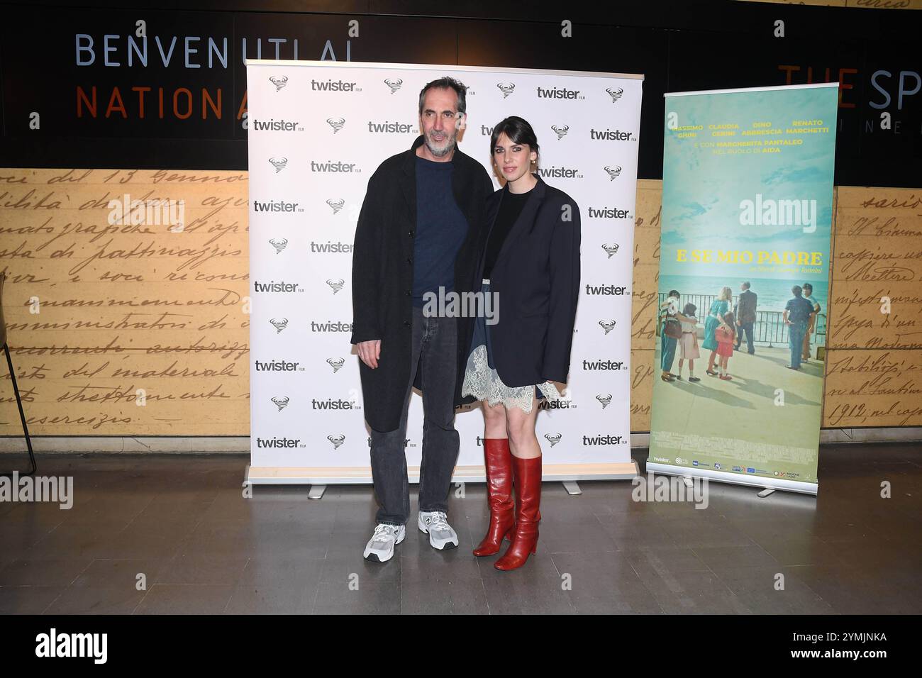 Rome, Cinema The Space Moderno Photocall of the film "E Se Mio Padre ...