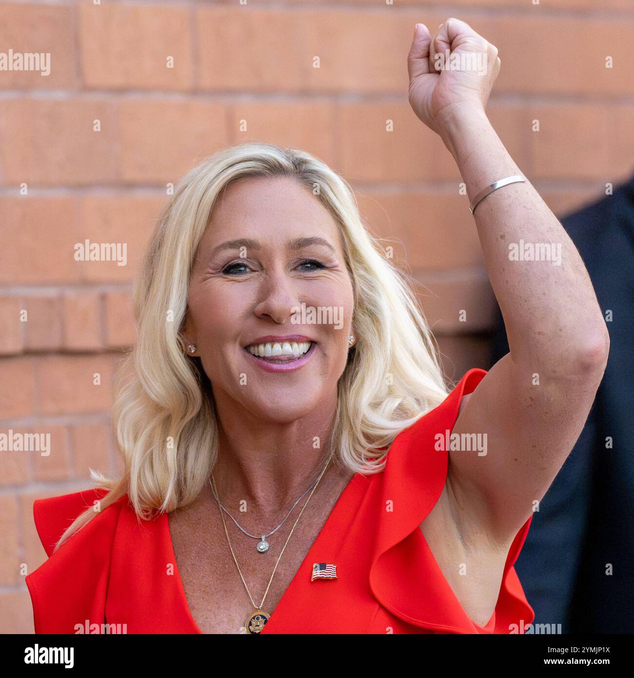 Representative, Marjorie Taylor Greene arrives at a Turning Point ...