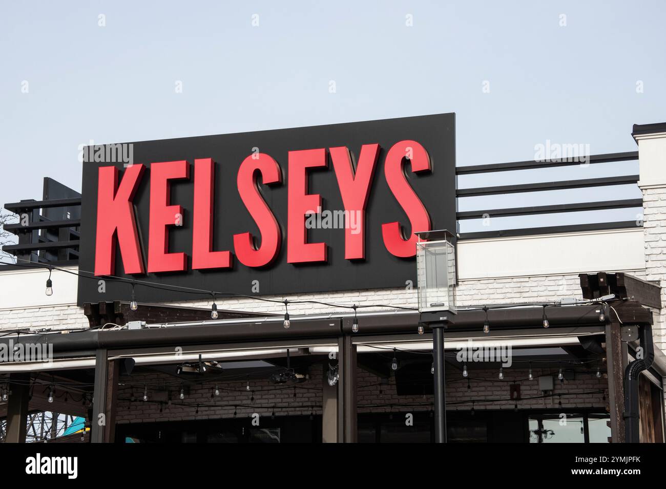 Kelsey's Original Roadhouse restaurant sign on Clifton Hill in Niagara ...