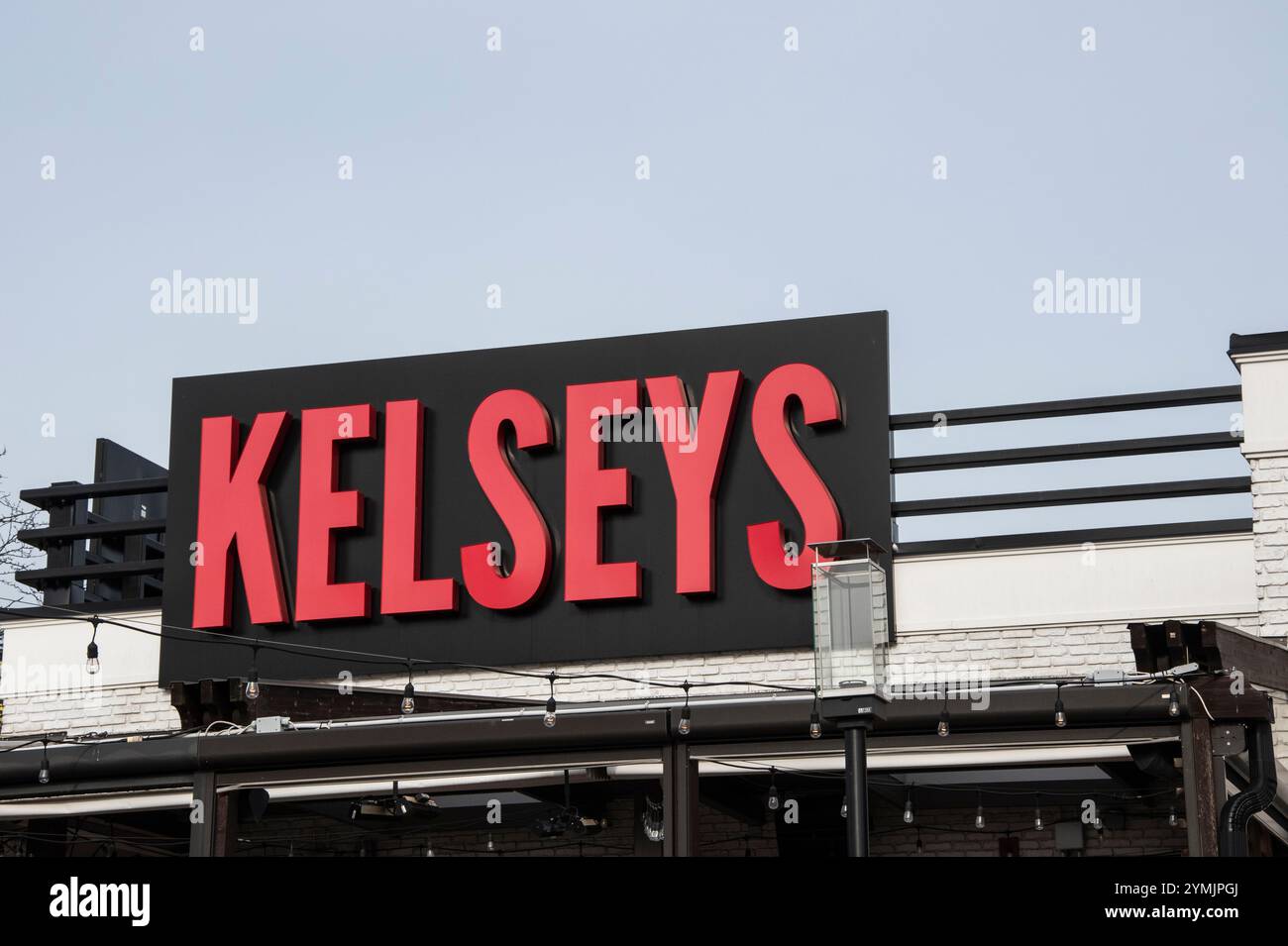 Kelsey's Original Roadhouse restaurant sign on Clifton Hill in Niagara ...