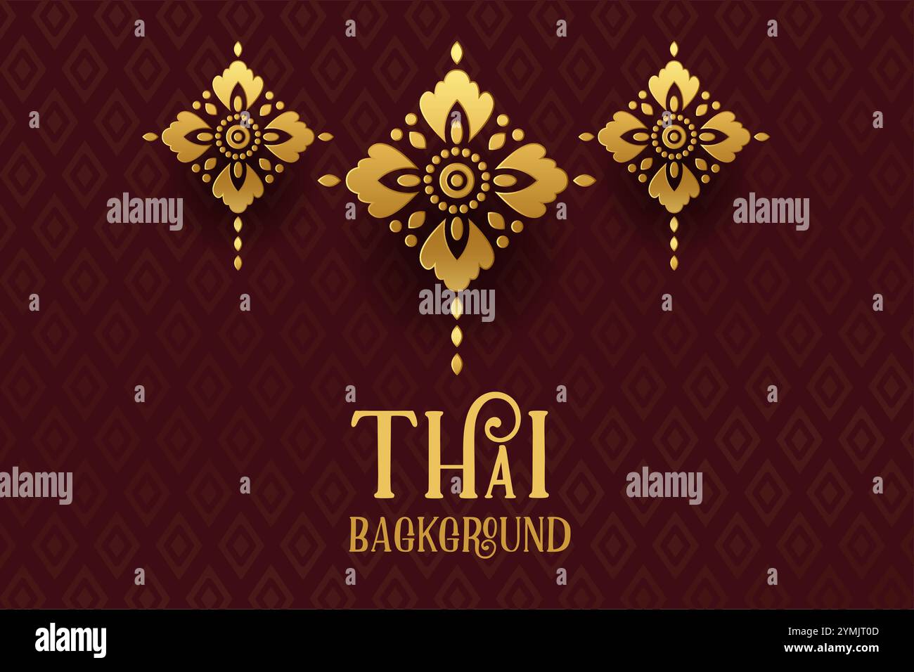 elegant diamond shape pattern thai background vector Stock Vector Image ...