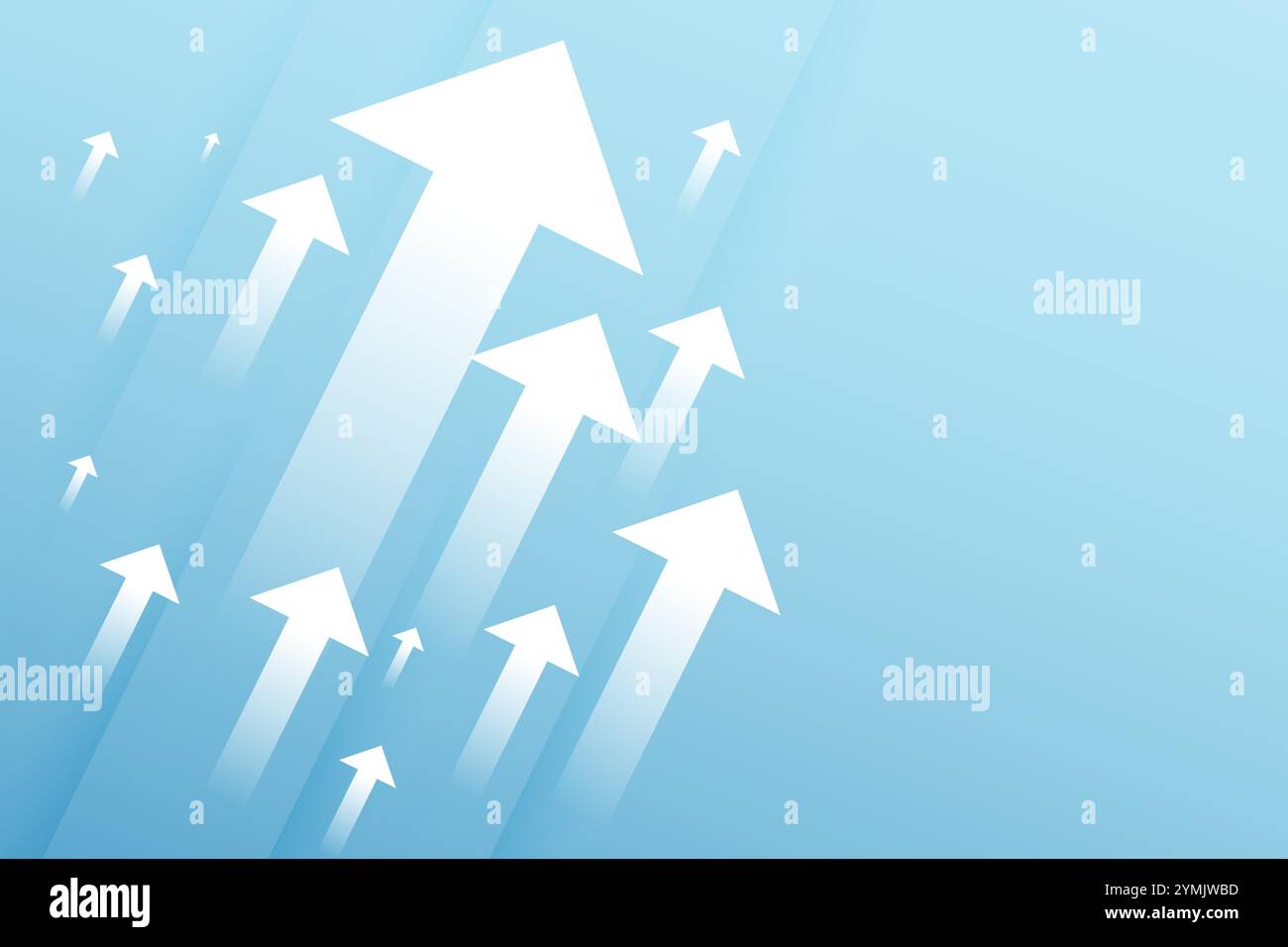 upward direction arrow background for corporate mission or vision ...