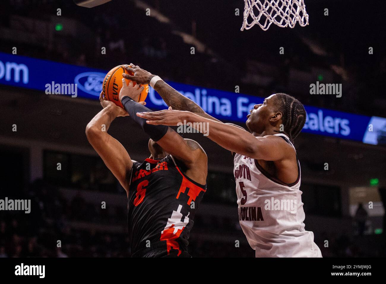 Columbia, SC, USA. 21st Nov, 2024. Mercer Bears forward Alex Holt (6 ...