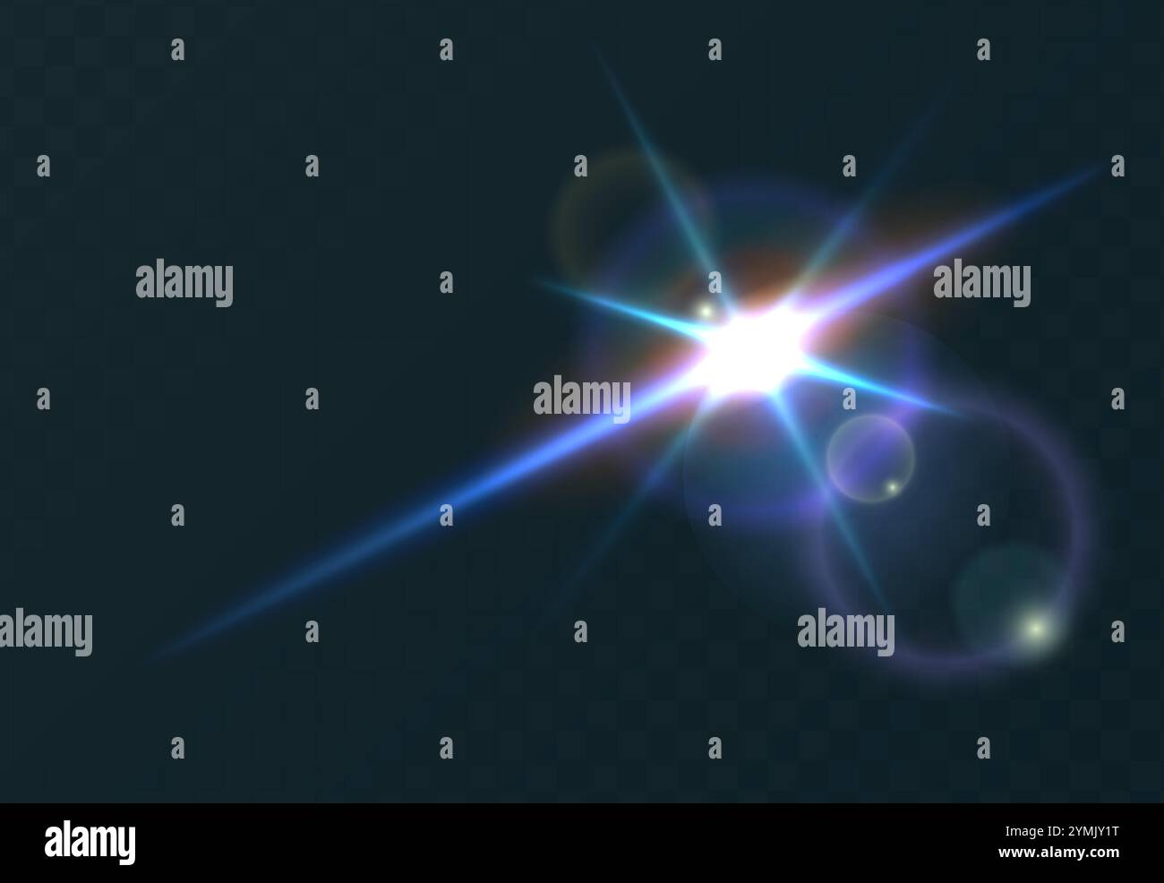 Realistic vector illustration flare, glowing effect. Sunbeam, sunlight ...