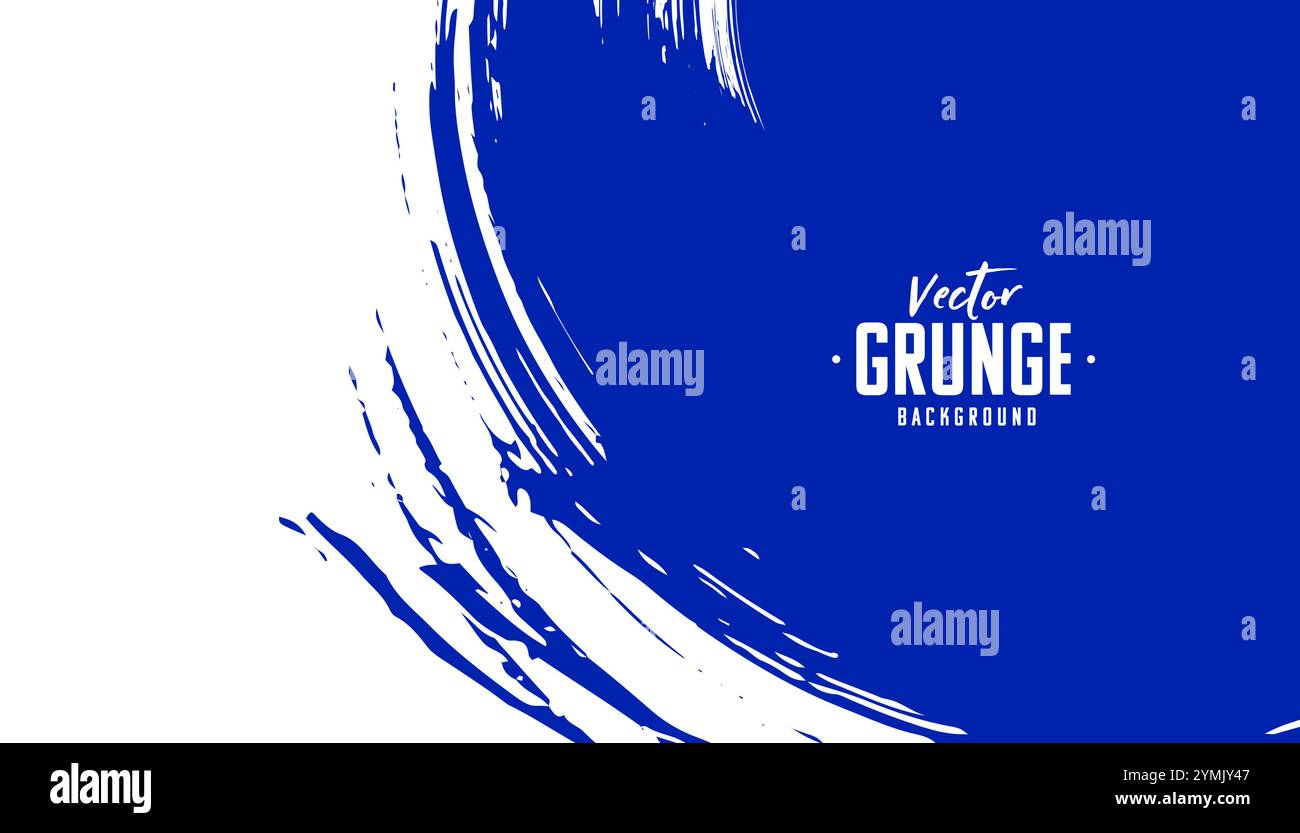 Blue messy spot of watercolor Stock Vector Images - Alamy