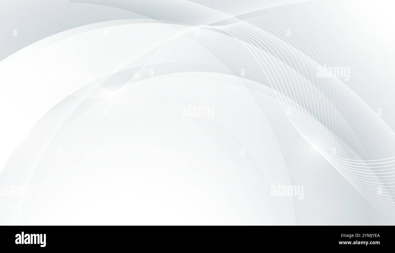 eye catching smooth curvy line white background design vector Stock ...