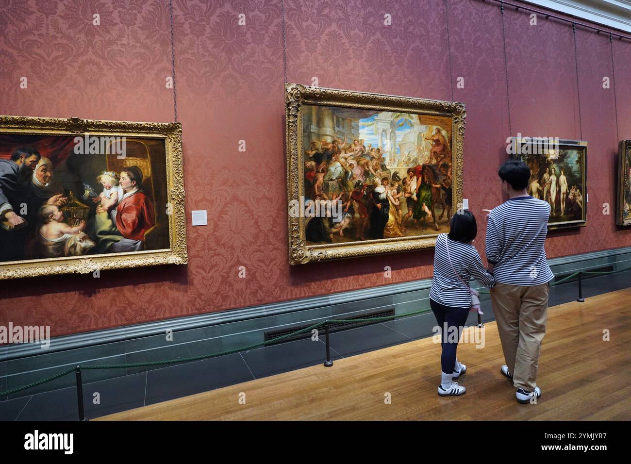 National Gallery of Art, paintings by Old Masters Stock Photo - Alamy