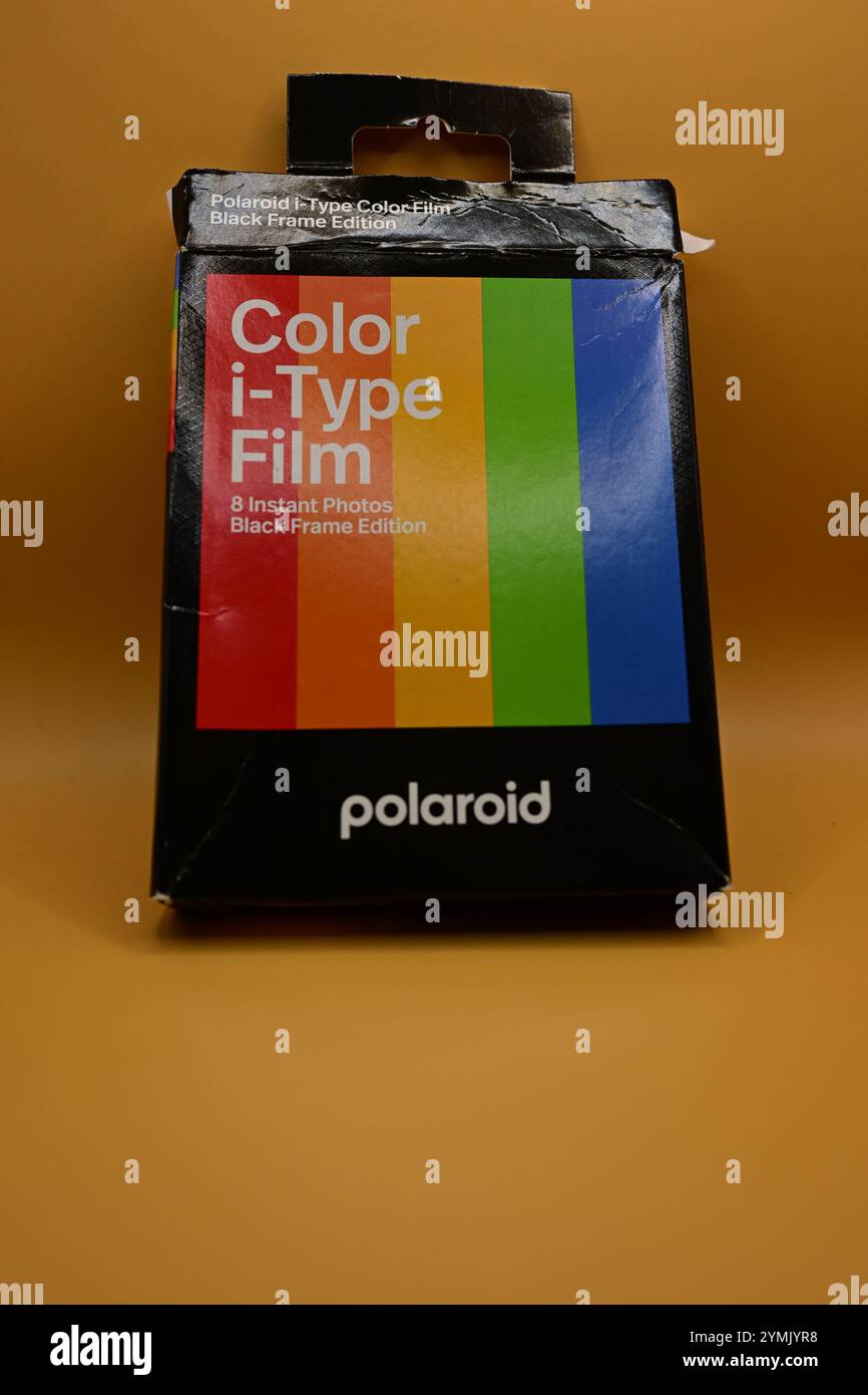 Polaroid I-Type Color Film Box Stock Photo - Alamy