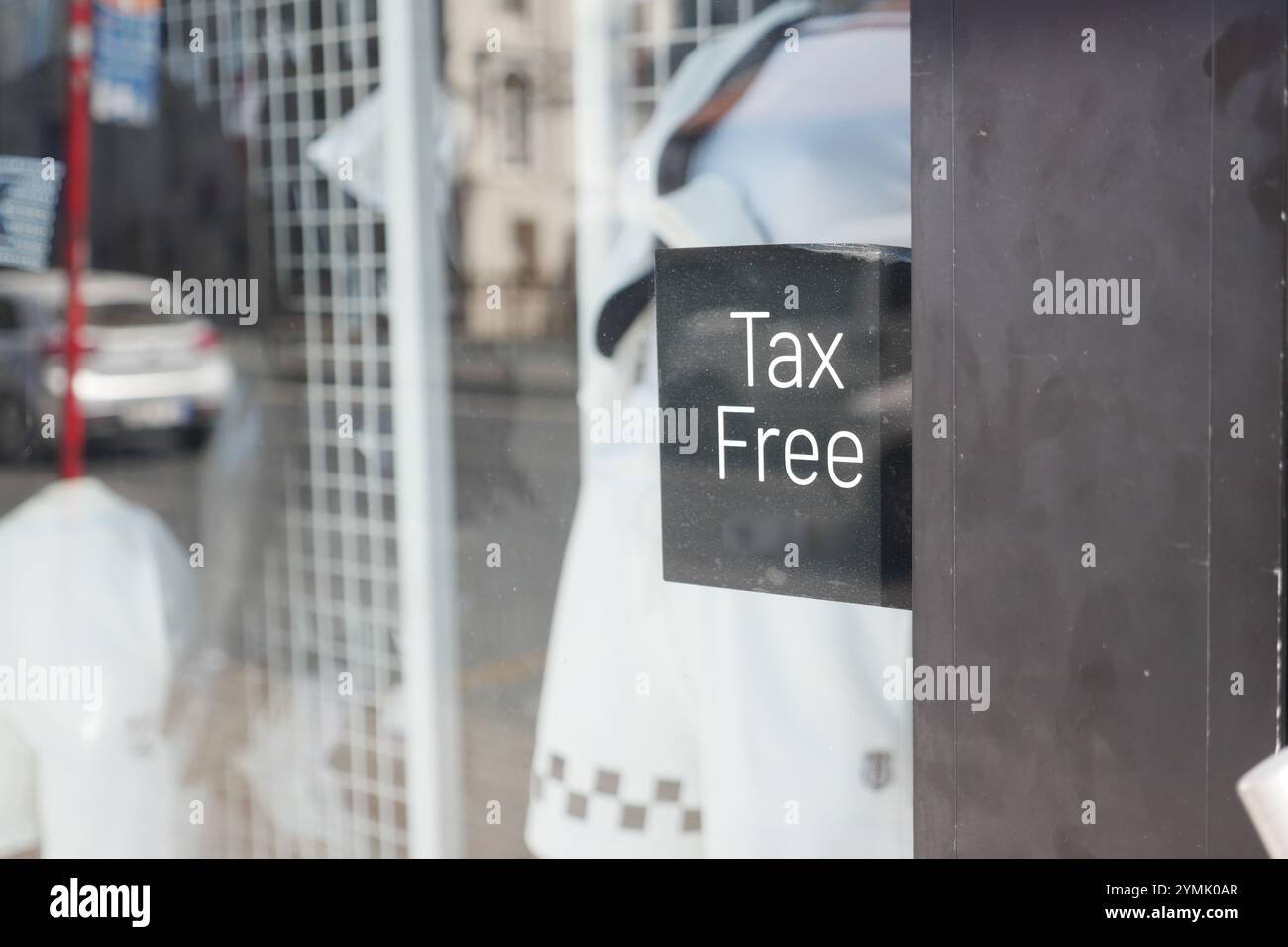 Prominently Displayed Tax Free Signage at the Very Entrance of the ...