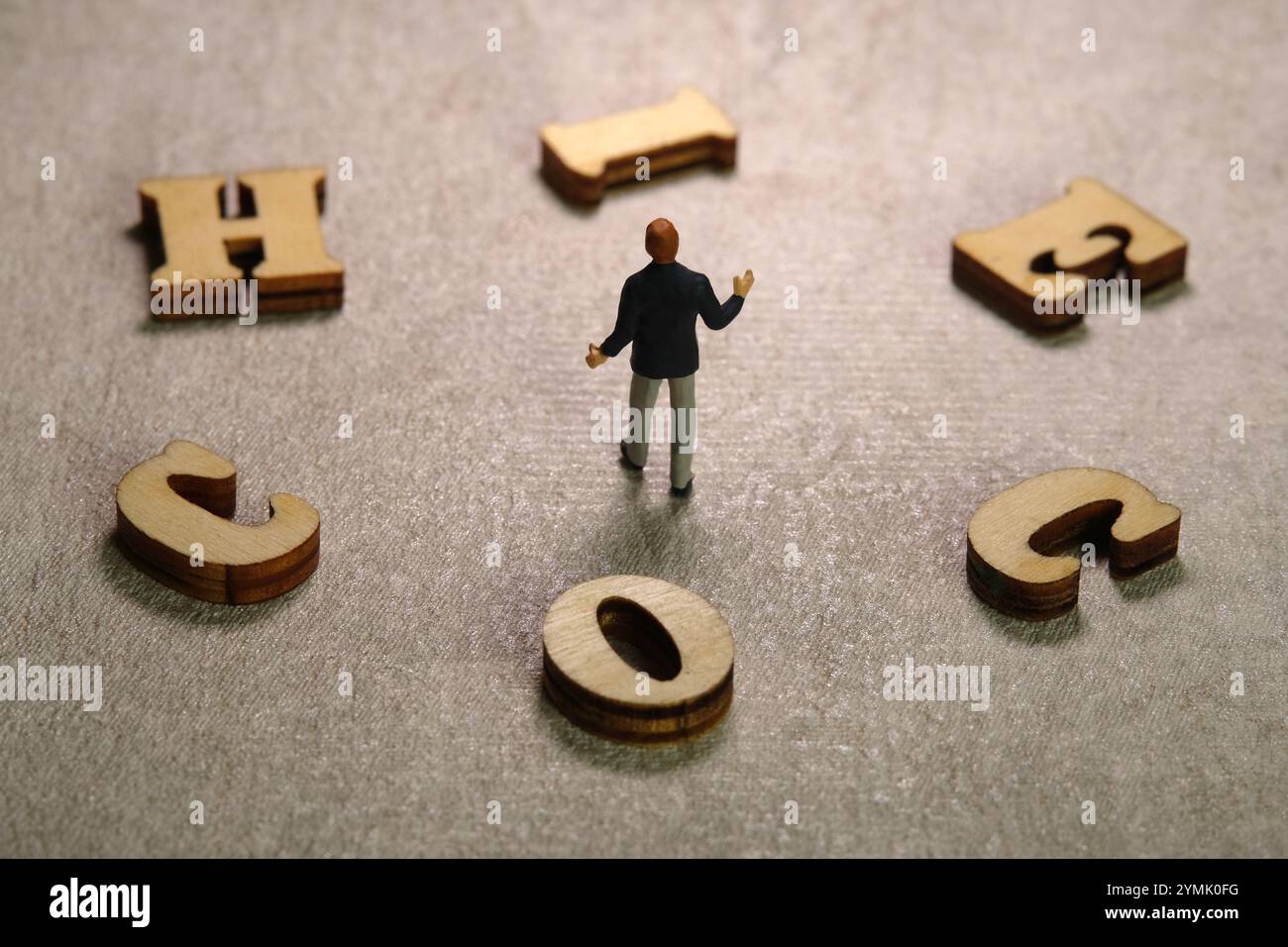 Miniature figure businessman standing hi-res stock photography and ...