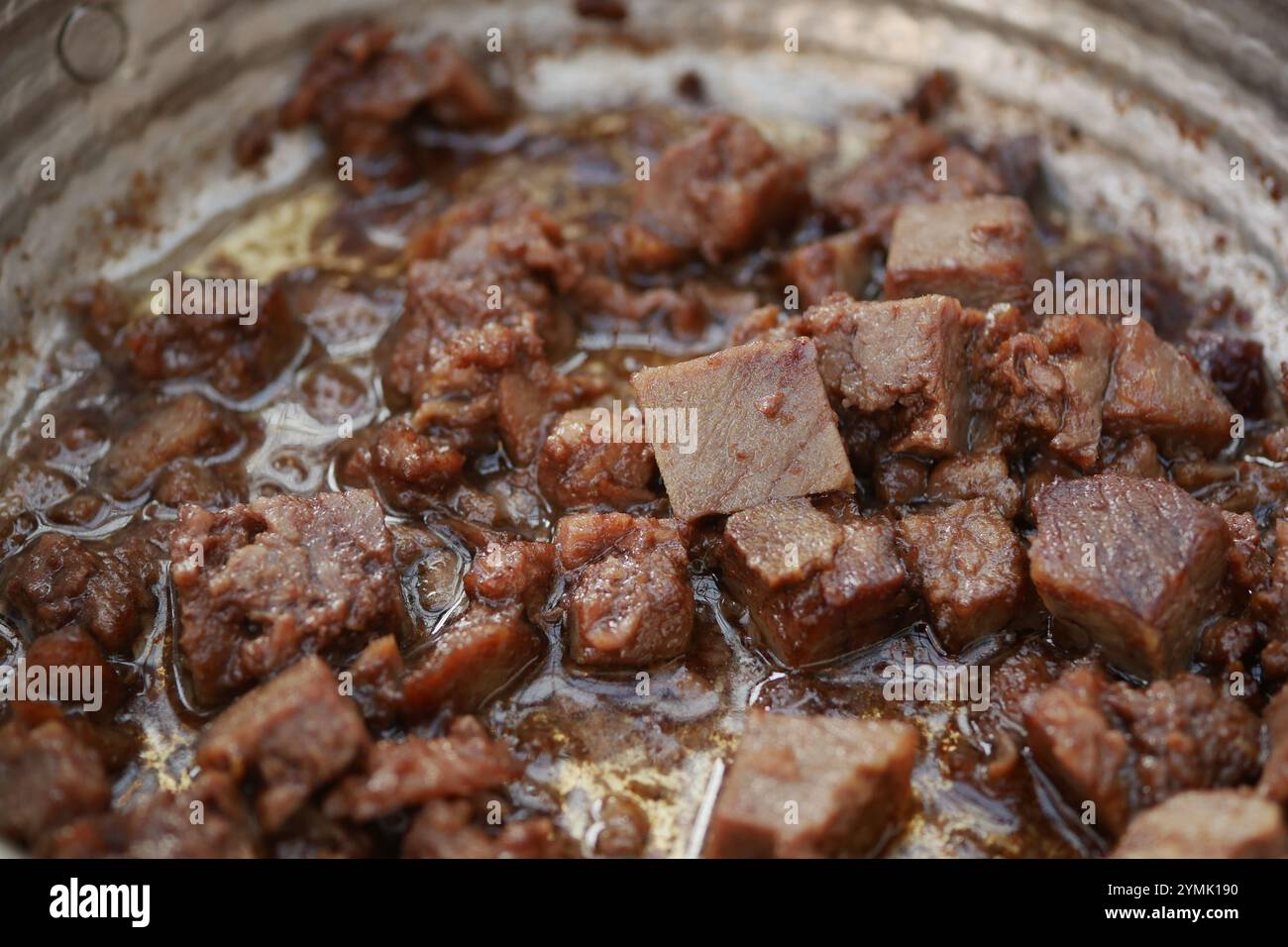 Savory Beef Stew With Tender Meat Chunks in Rich Gravy Stock Photo - Alamy